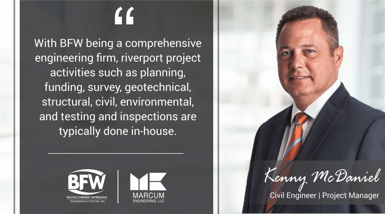 Riverports: A Long Tradition of Transportation - BFW Engineering & Testing